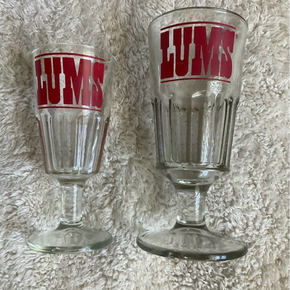 Dining | Vintage Lums Glassware For Shakes Sundaes Beer | Poshmark